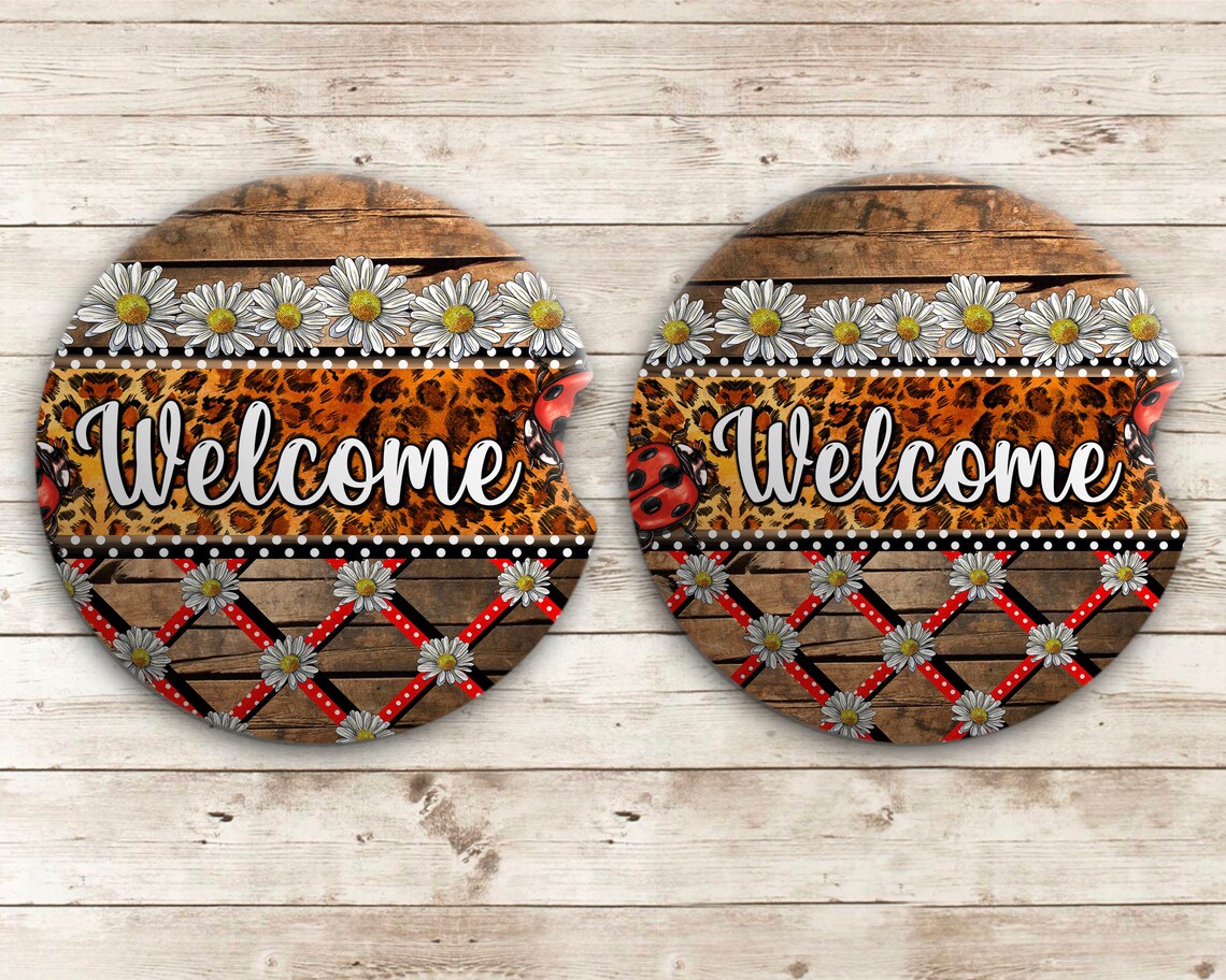 Western Ladybug Welcome Ornament Png Sublimation Design | Etsy