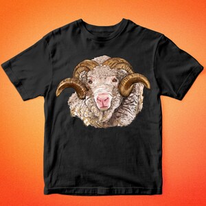 Merino Wool Ram Png Sublimation Design, Merino Png, Western Ram Png ...