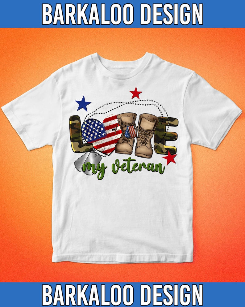 Love My Veteran Png Sublimation Design, Veteran Png, Independence Day ...