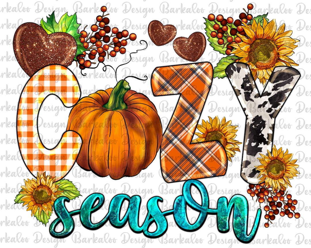 Western Fall Cozy Season Png Sublimation Design, Fall Leaves Png, Fall ...