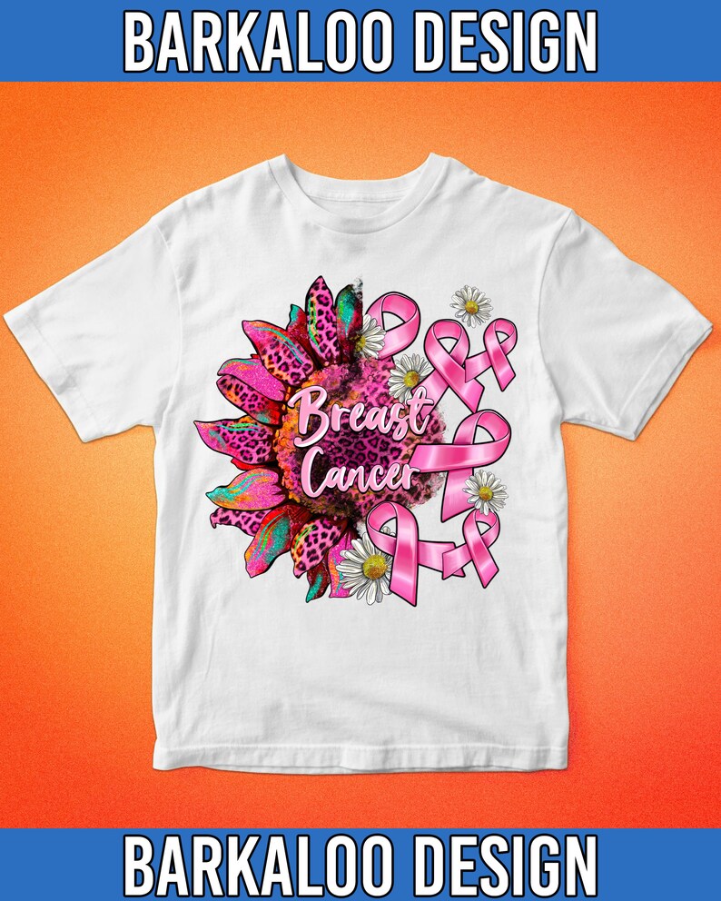 Breast Cancer Sunflower Png Sublimation Design Cancer - Etsy
