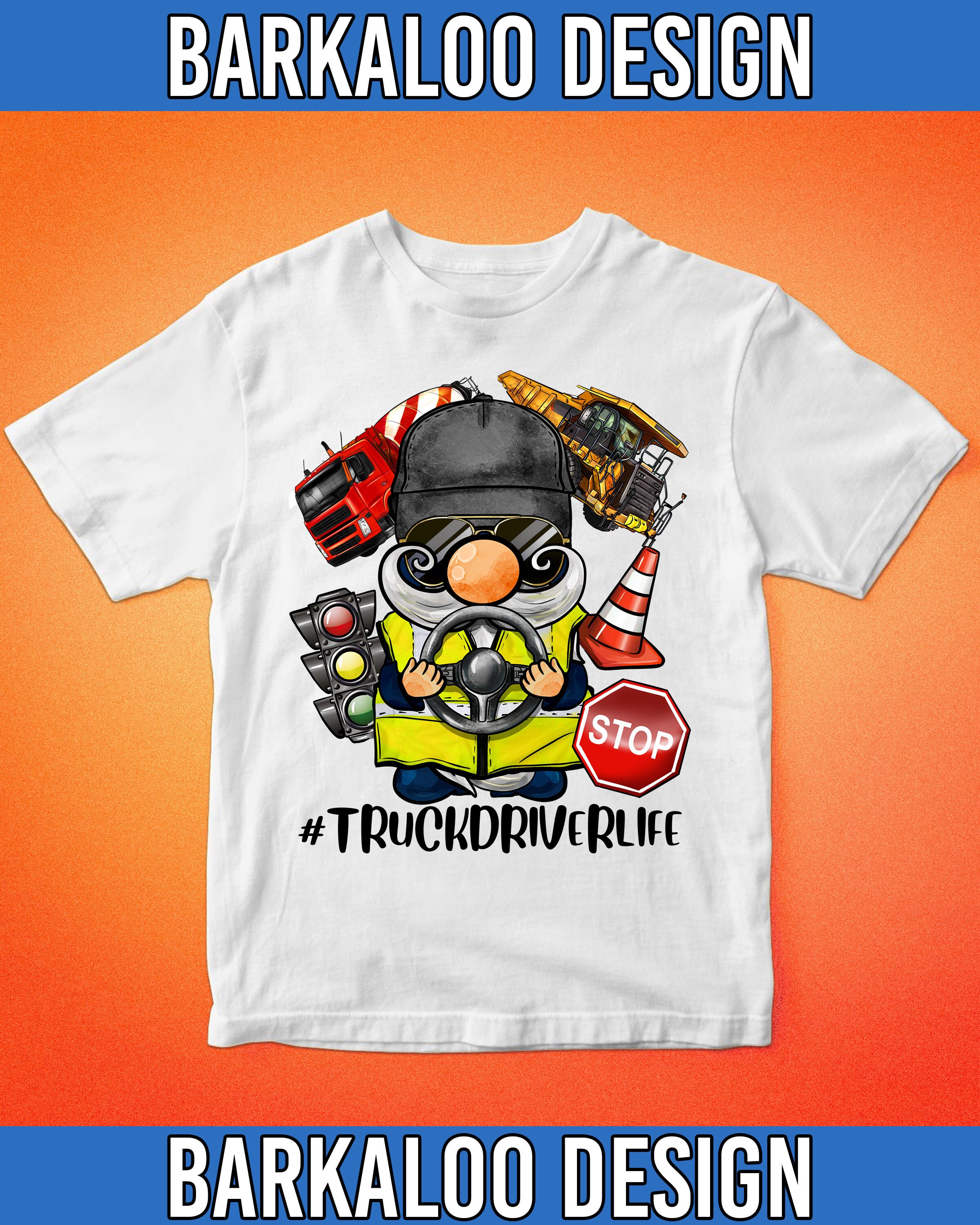 Truck Driver Life Gnome Png Sublimation Design Hand Drawn - Etsy