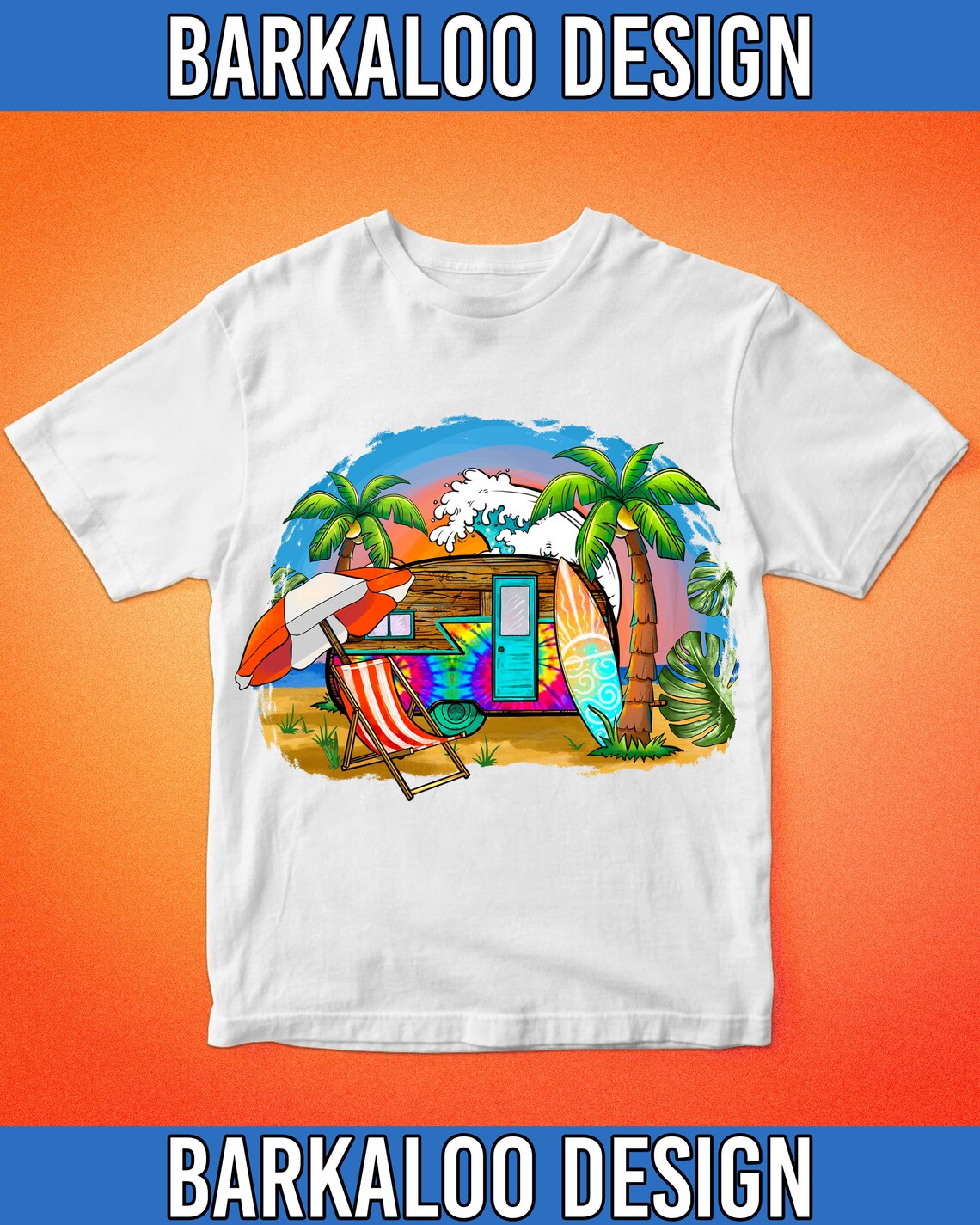 Camp Life Png Sublimation Design, Beach Camp Png, Tie Dye Caravan Png ...