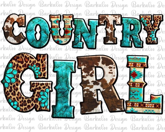 Western Country Girl PNG Sublimation Designwestern Leopard - Etsy