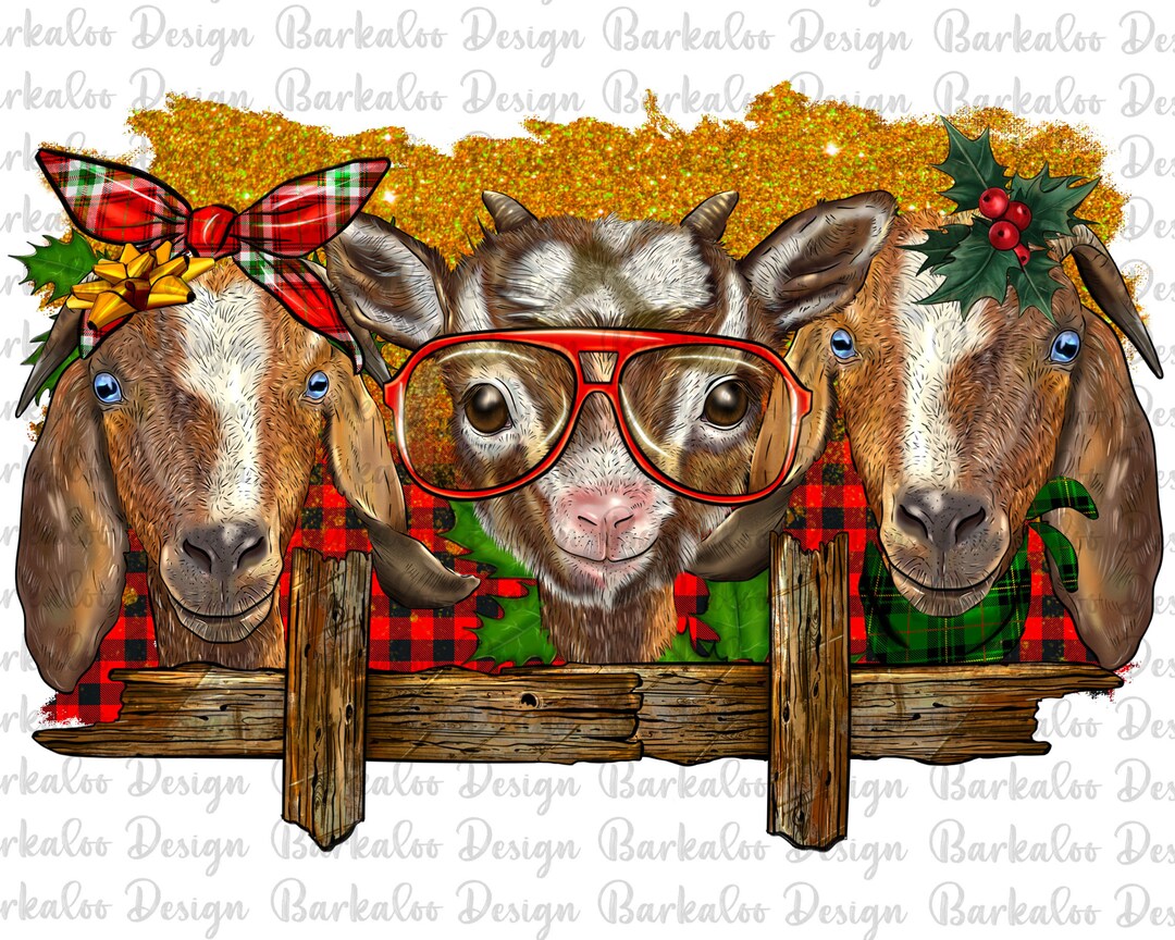 Christmas Goats Png Sublimation Design, Christmas Png, Merry Christmas ...