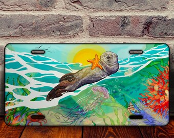 Otter License Plate - Etsy
