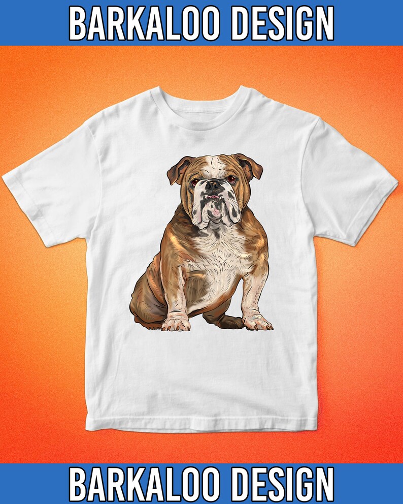 English Bulldog Png Sublimation Design Hand Drawn English - Etsy