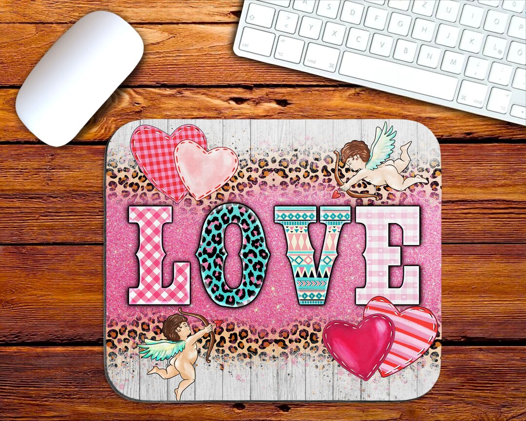 Leopard Cupid Love Mouse Pad Png, Sublimation Design, Love Valentine ...