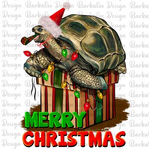 Merry Christmas Tortoise Png Sublimation Design, Merry Christmas Png ...