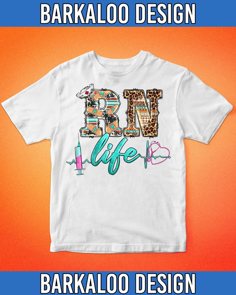 Western RN Life Png Sublimation Design RN Life Png Nurse - Etsy