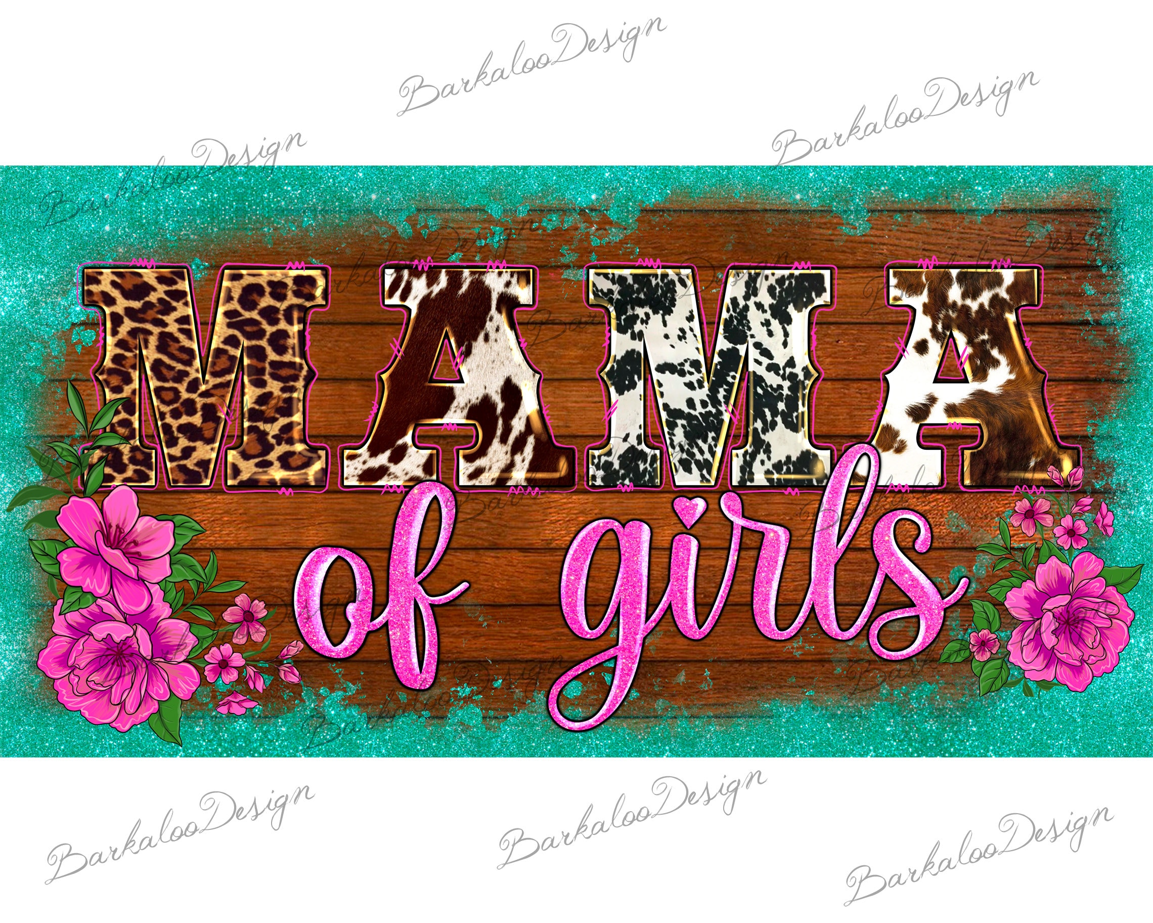 Western Mama of Girls License Plate Sublimation Design | Etsy