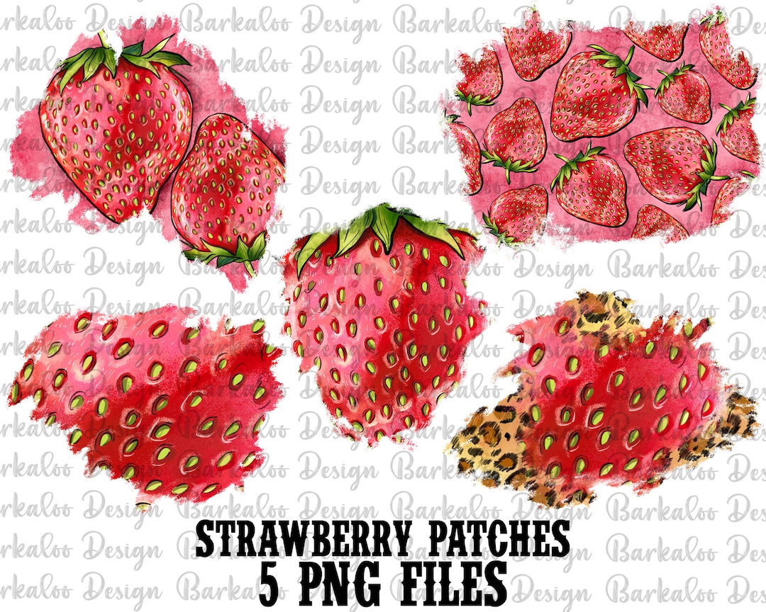 Western Strawberry Patch Png Sublimation Design Bundle, Strawberry ...