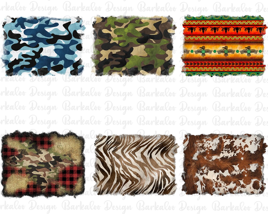 Western Animal Print Background Bundle 25 PNG Files - Etsy