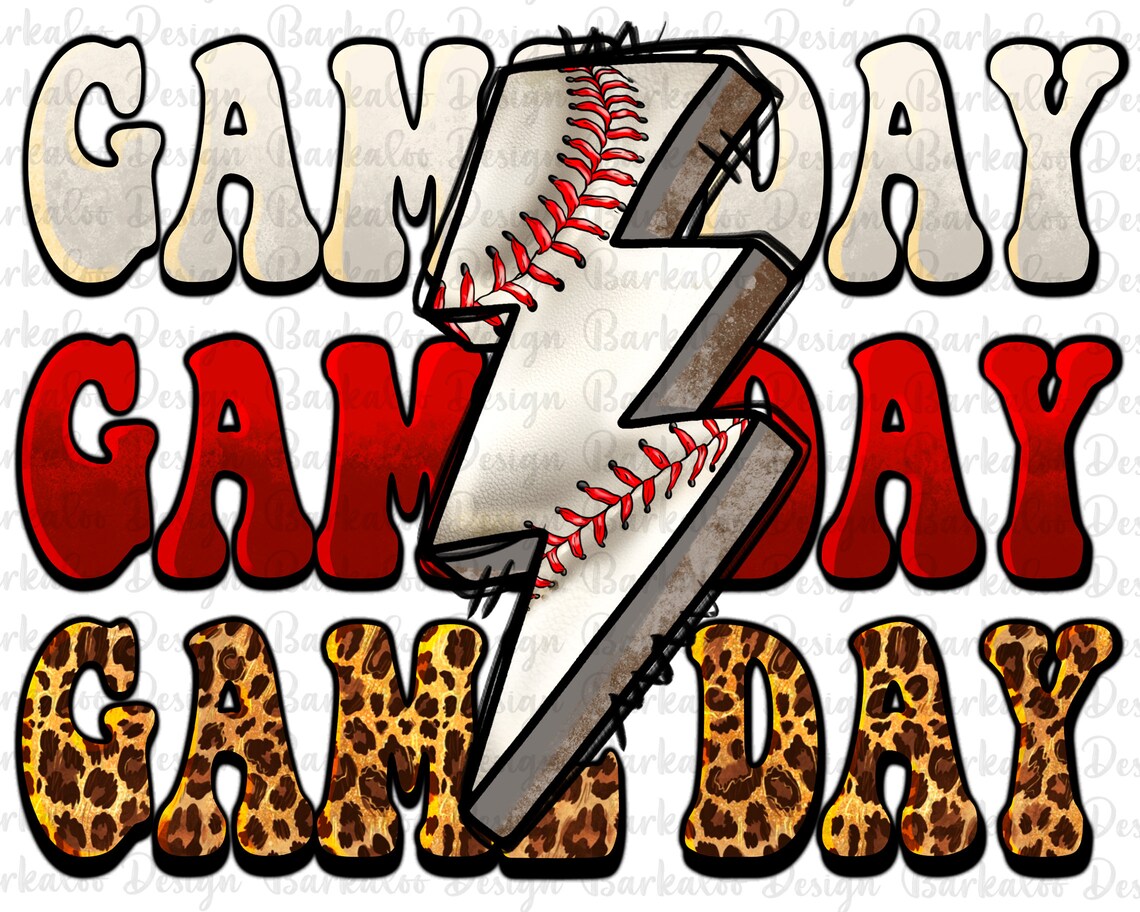 Groovy Game Day Baseball Png Sublimation Design Download - Etsy