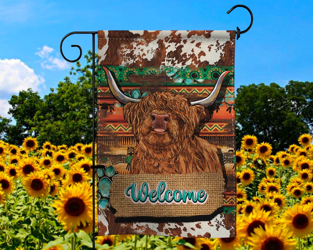 Personalized Custom Cow Garden Flag Png Sublimation Design - Etsy