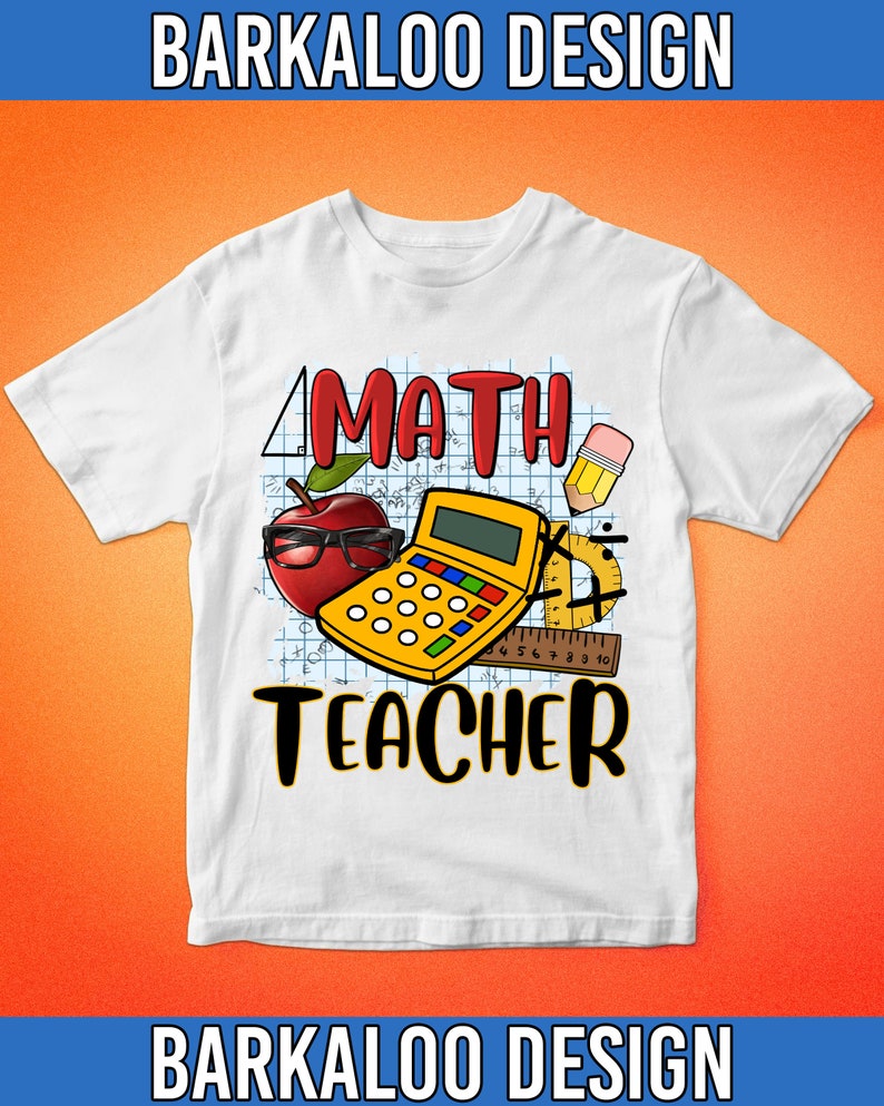 Math Teacher Png Sublimation Design Teacher's Day Png - Etsy