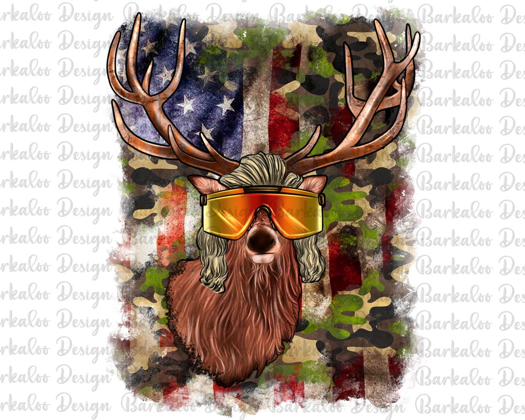 Western American Flag Background and Mullet Deer Png, Mullet Deer Png ...