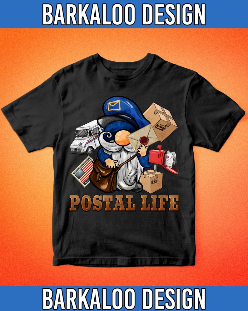 Postal Life Gnome Png Sublimation Design Hand Drawn Gnome - Etsy