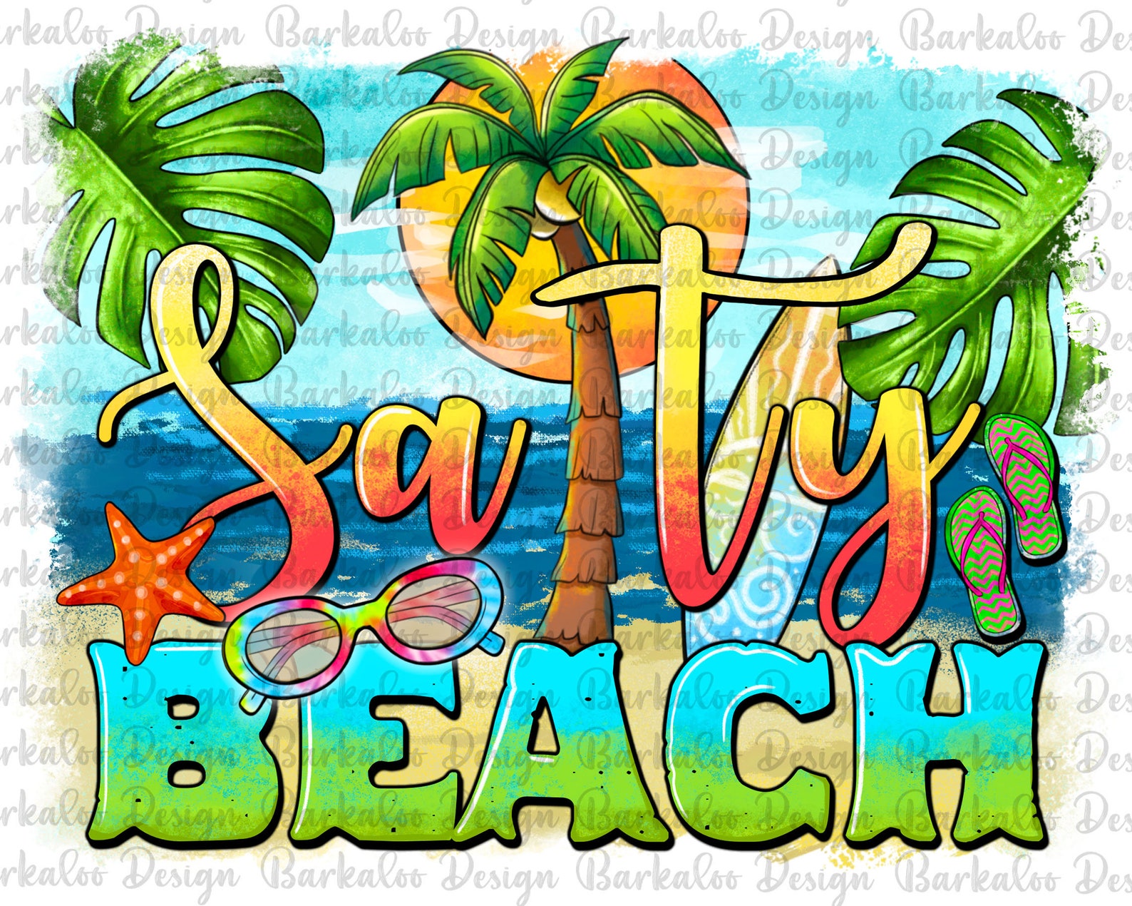 Salty Beach Background Png Sublimation Design, Salty Beach Png, Beach ...