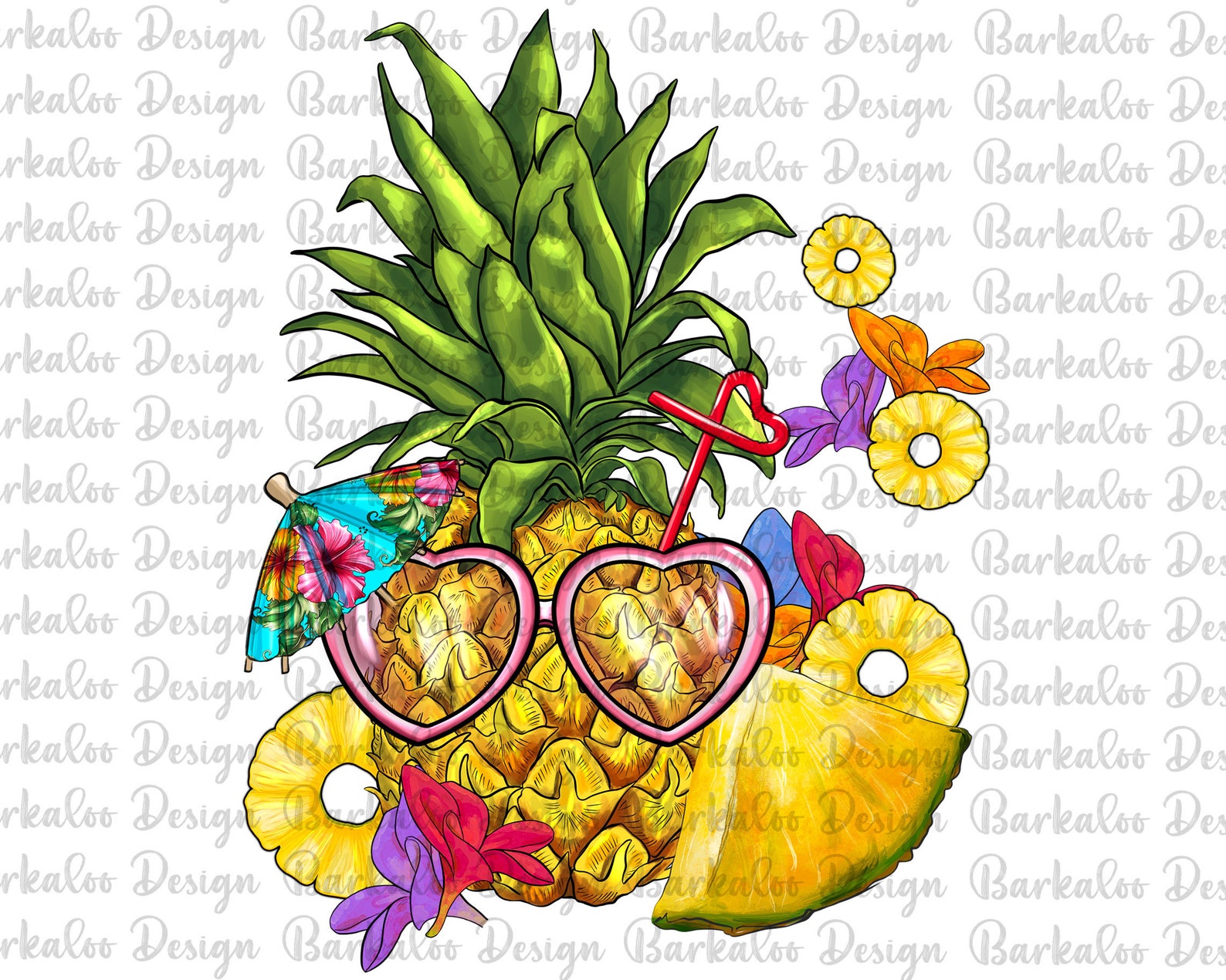 Pineapple Enjoying Png Sublimation Design, Summer Vibes Png, Pineapple ...