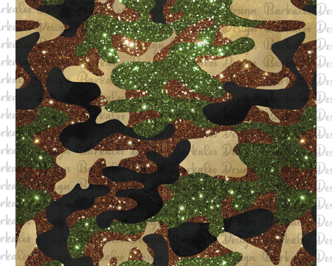 Camouflage Glitter Tumbler Png Sublimation Design 20oz Skinny | Etsy