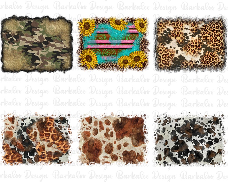 Western Animal Print Background Bundle 25 PNG Files - Etsy