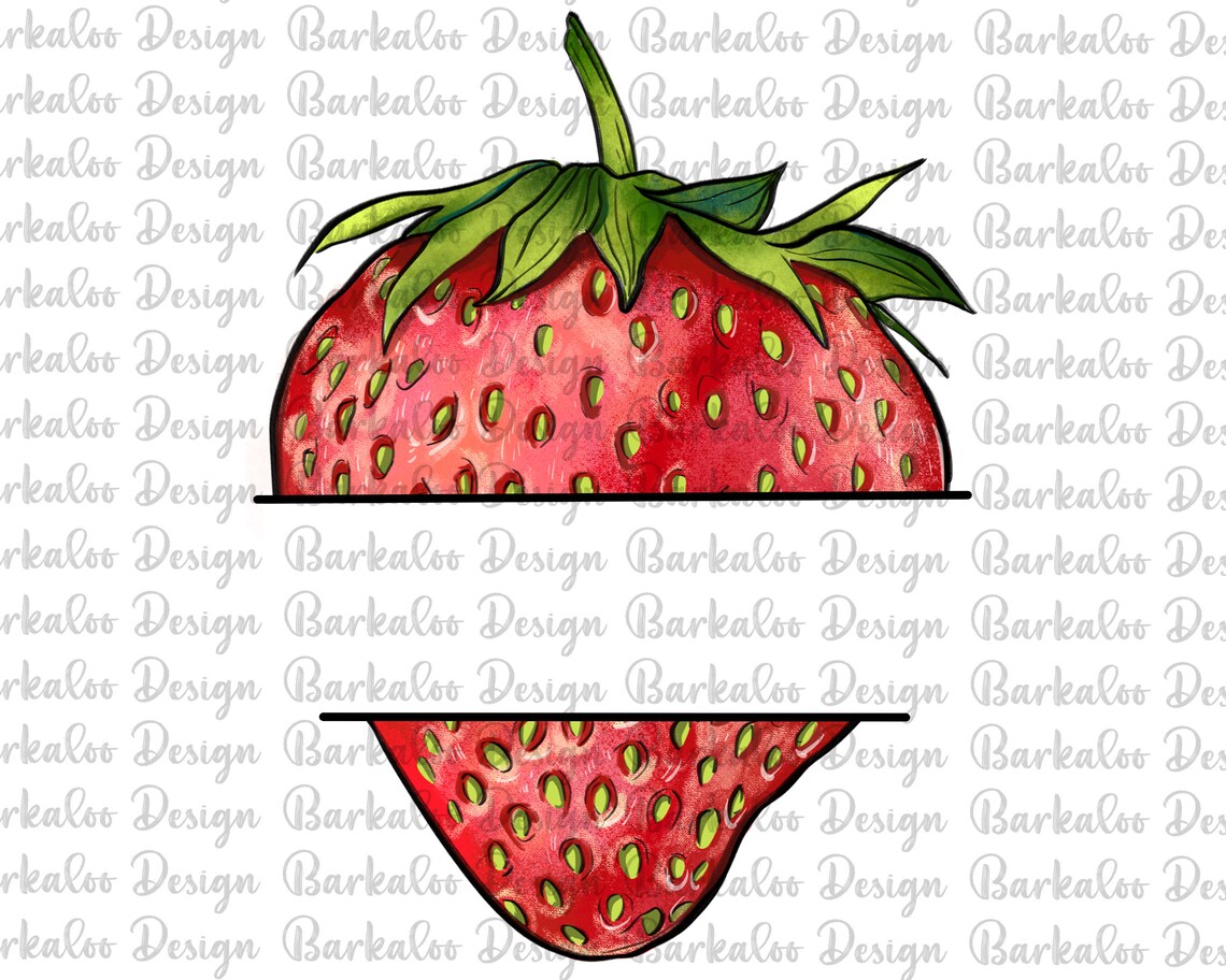 Custom Strawberry Png Sublimation Design Bundle Hand Drawn | Etsy