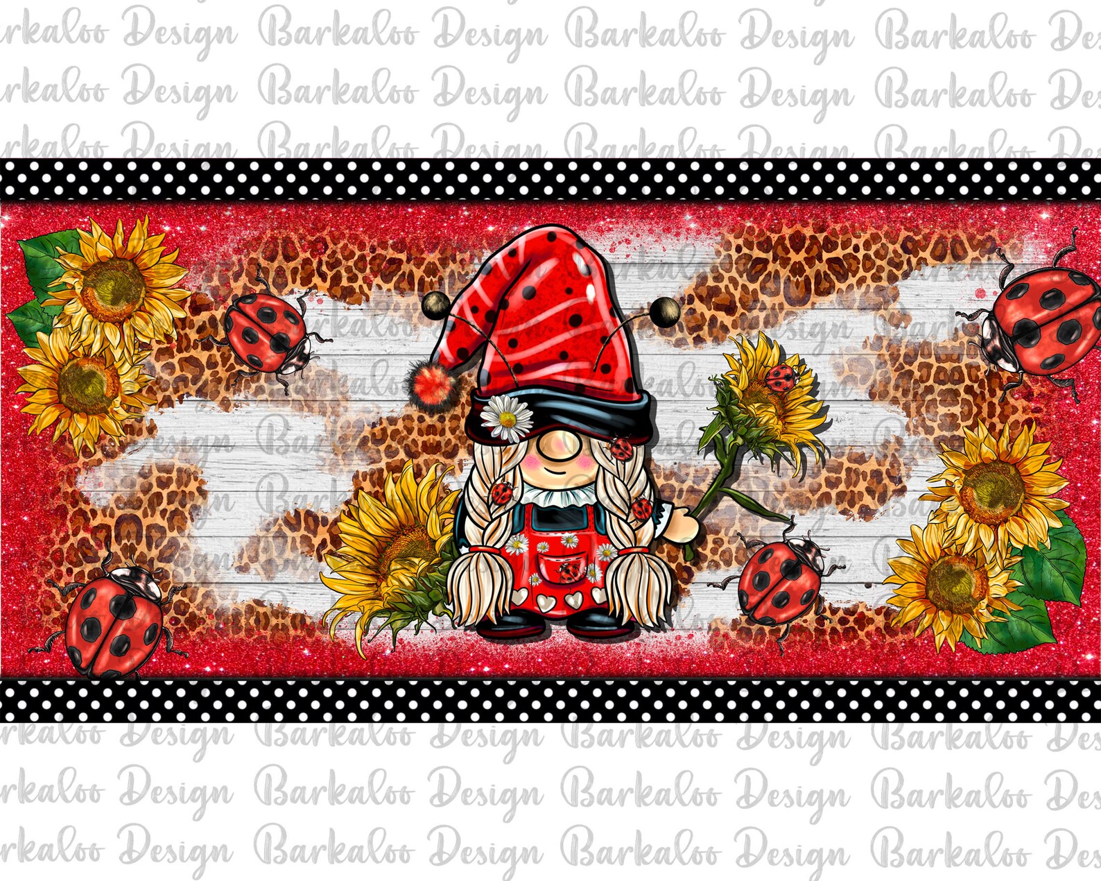 Western Ladybug Gnome License Plate Png Sublimation - Etsy