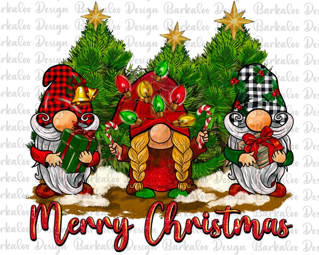 Merry Christmas Gnomies Png Sublimation Design, Christmas Png, Merry ...