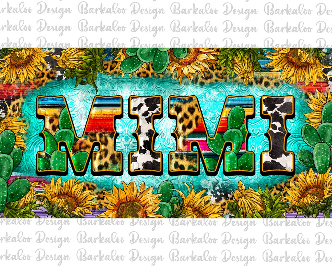 Western Mimi License Plate Sublimation Design Turquoise Mimi - Etsy