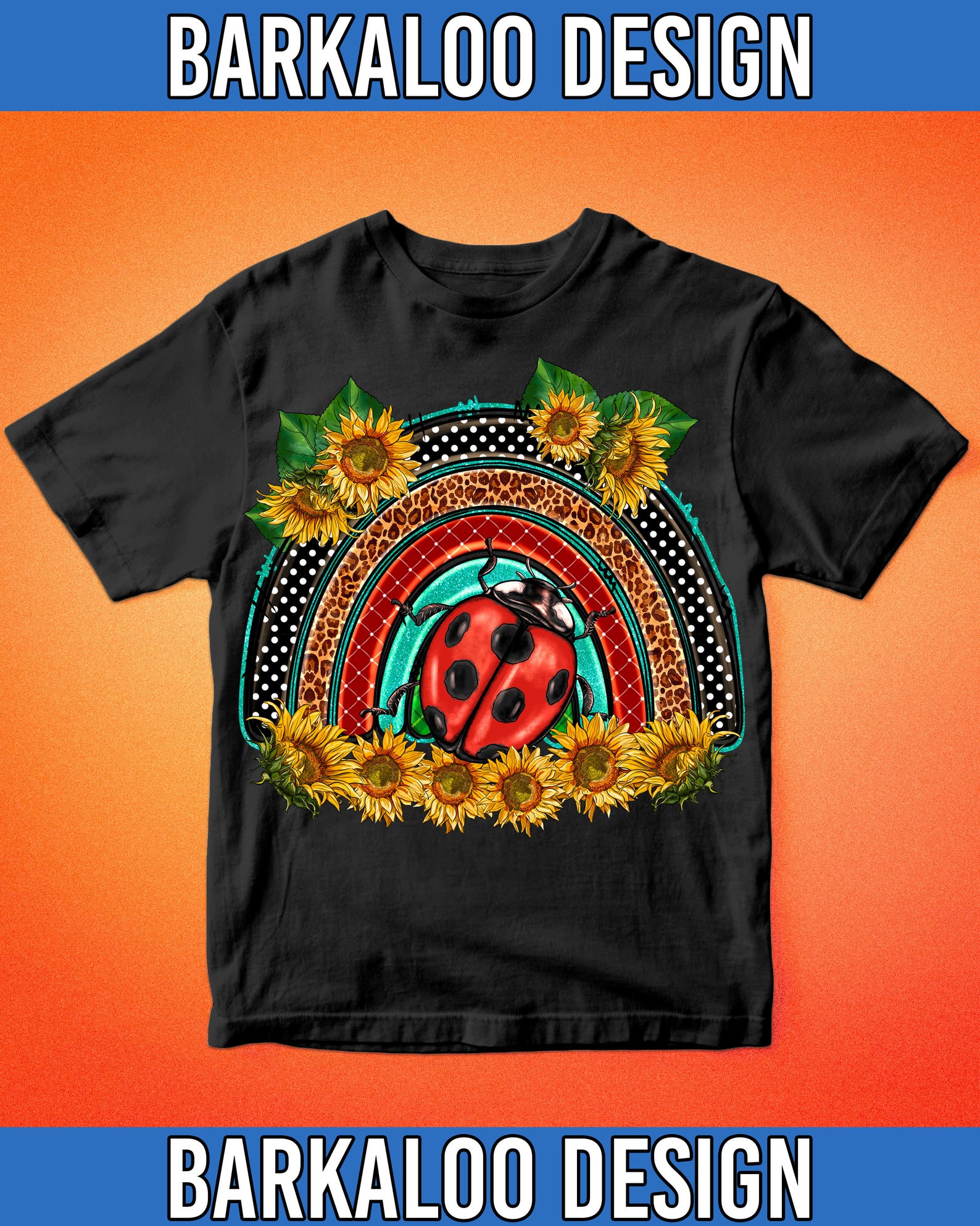 Western Ladybug Rainbow Png Sublimation Design Ladybug - Etsy