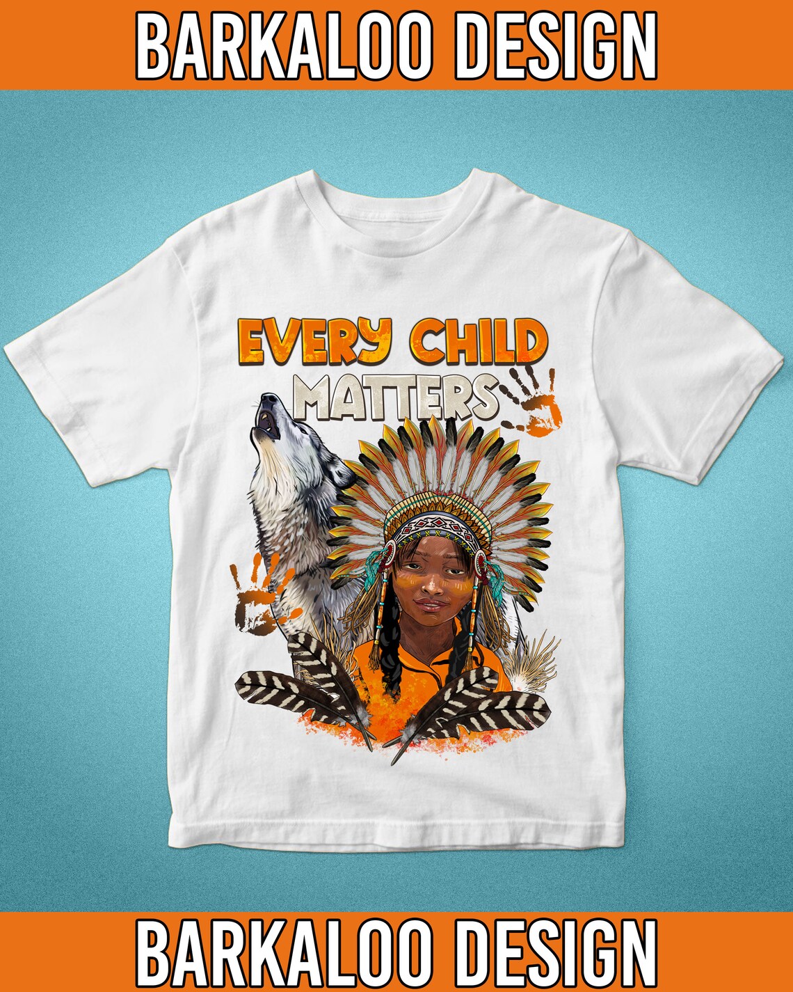 Every Child Matters Child and Wolf Png Sublimation Design - Etsy