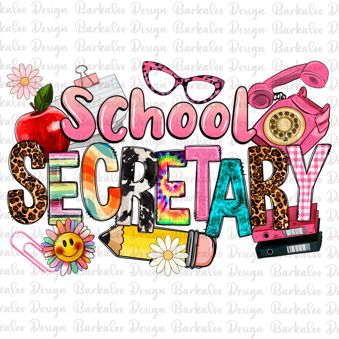 School Secretary Png Sublimation Design Download, Back to School Png ...