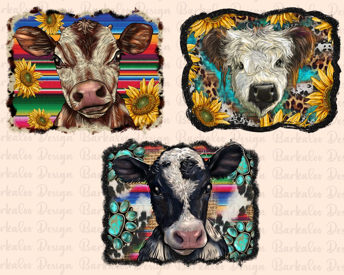 Western Calf Design Bundle 23 PNG Files Background Bundle - Etsy