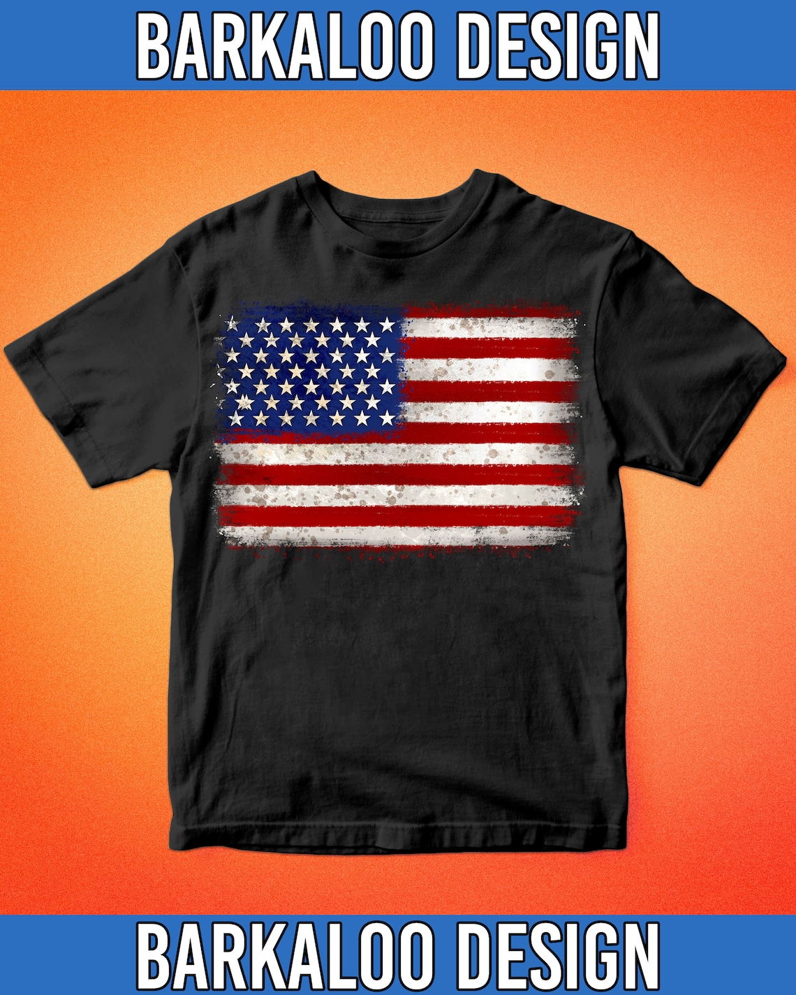 Distressed American Flag Background PNG Sublimation Design, US Flag ...