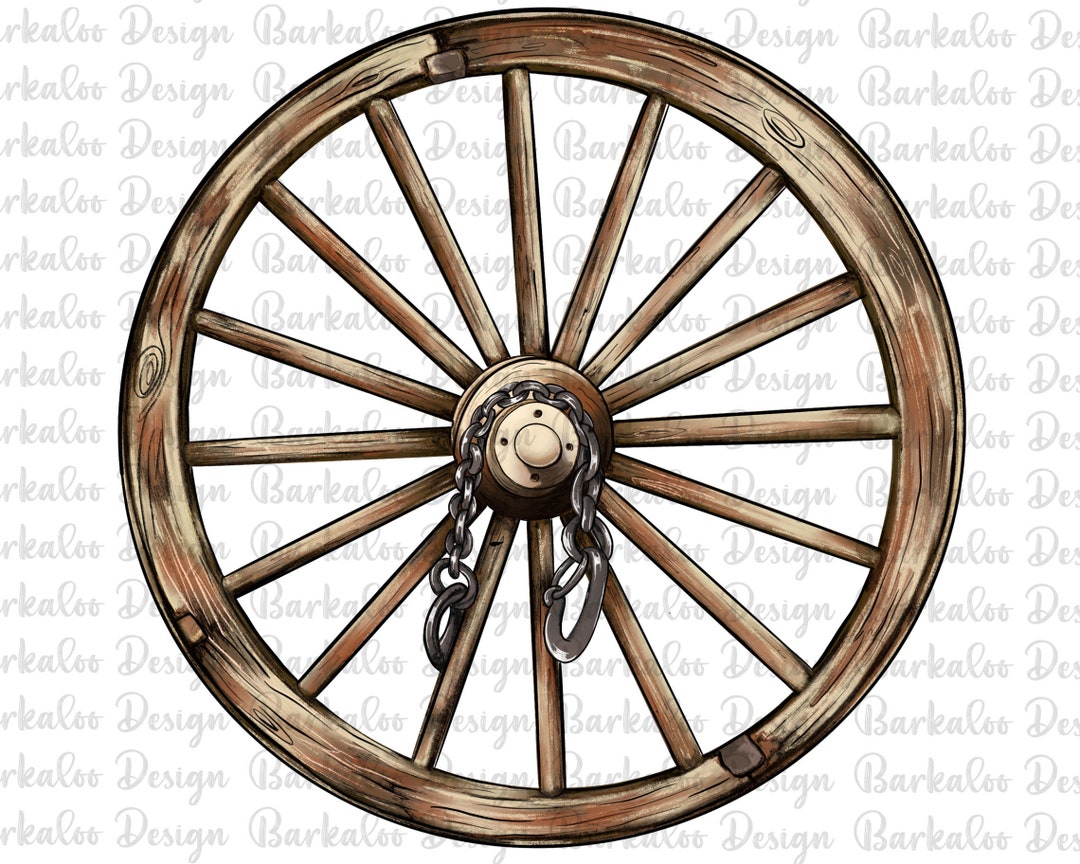 Wagon Wheel Png Sublimation Design, Western Wheel Png, Country Png ...