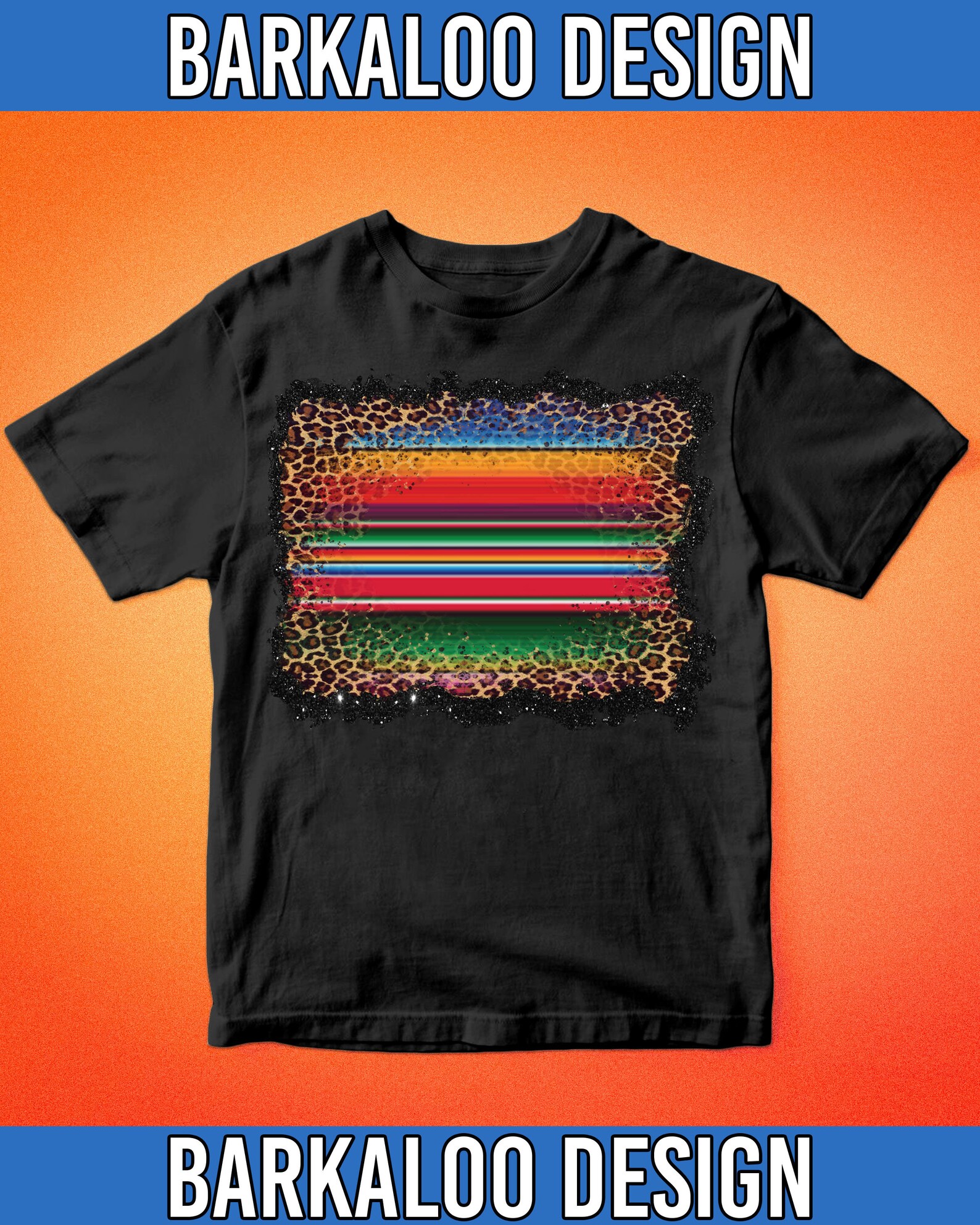 Leopard Serape Background PNG Sublimation Design, Western Background ...