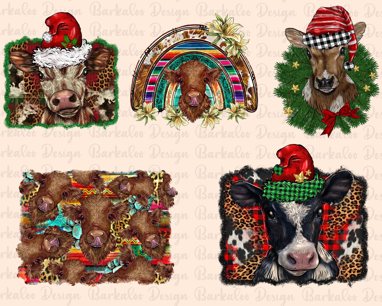 Western Calf Design Bundle 23 PNG Files Background Bundle - Etsy