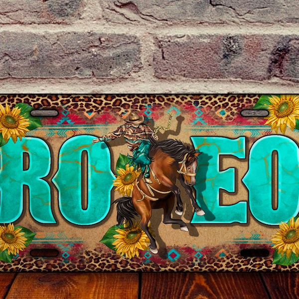 Rodeo License Plate - Etsy