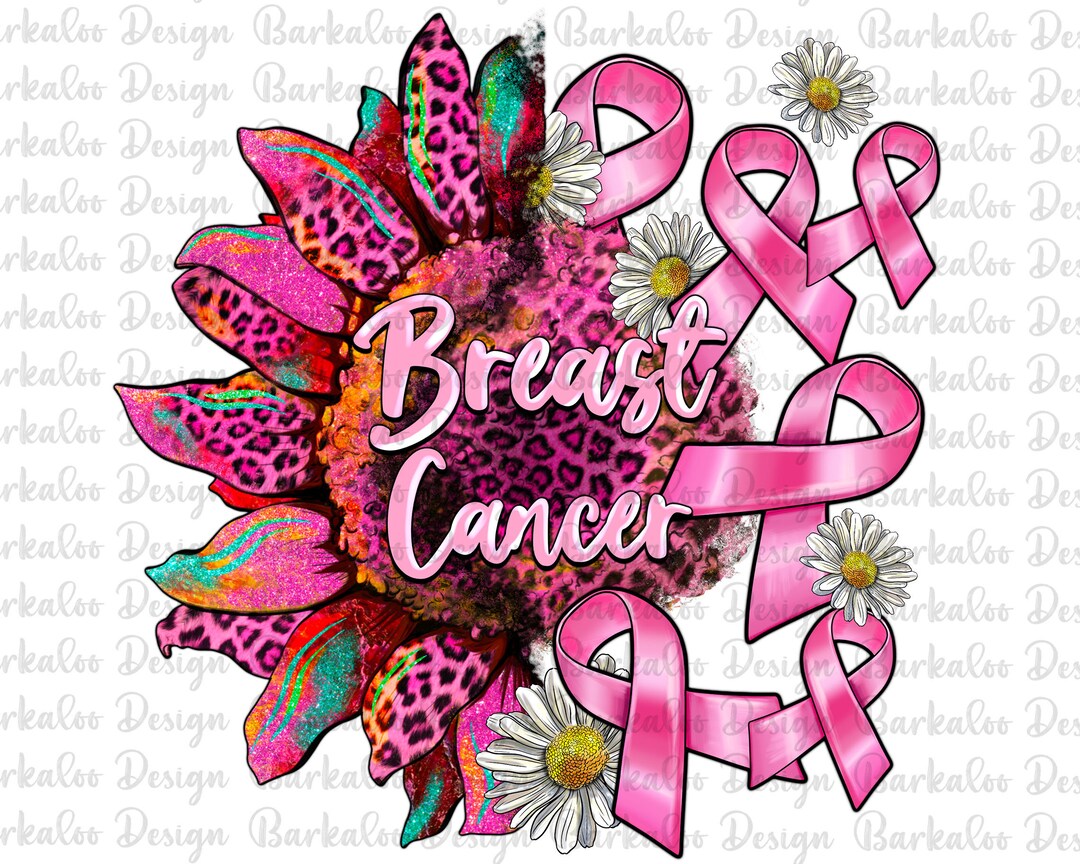 Breast Cancer Sunflower Png Sublimation Design, Cancer Awareness Png ...