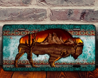 Bison License Plate - Etsy