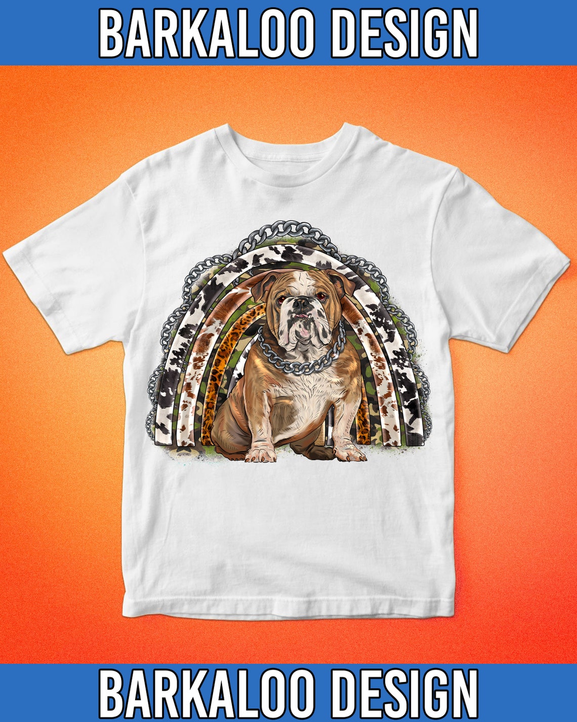 English Bulldog Rainbow Pngwestern Bulldog Rainbow - Etsy