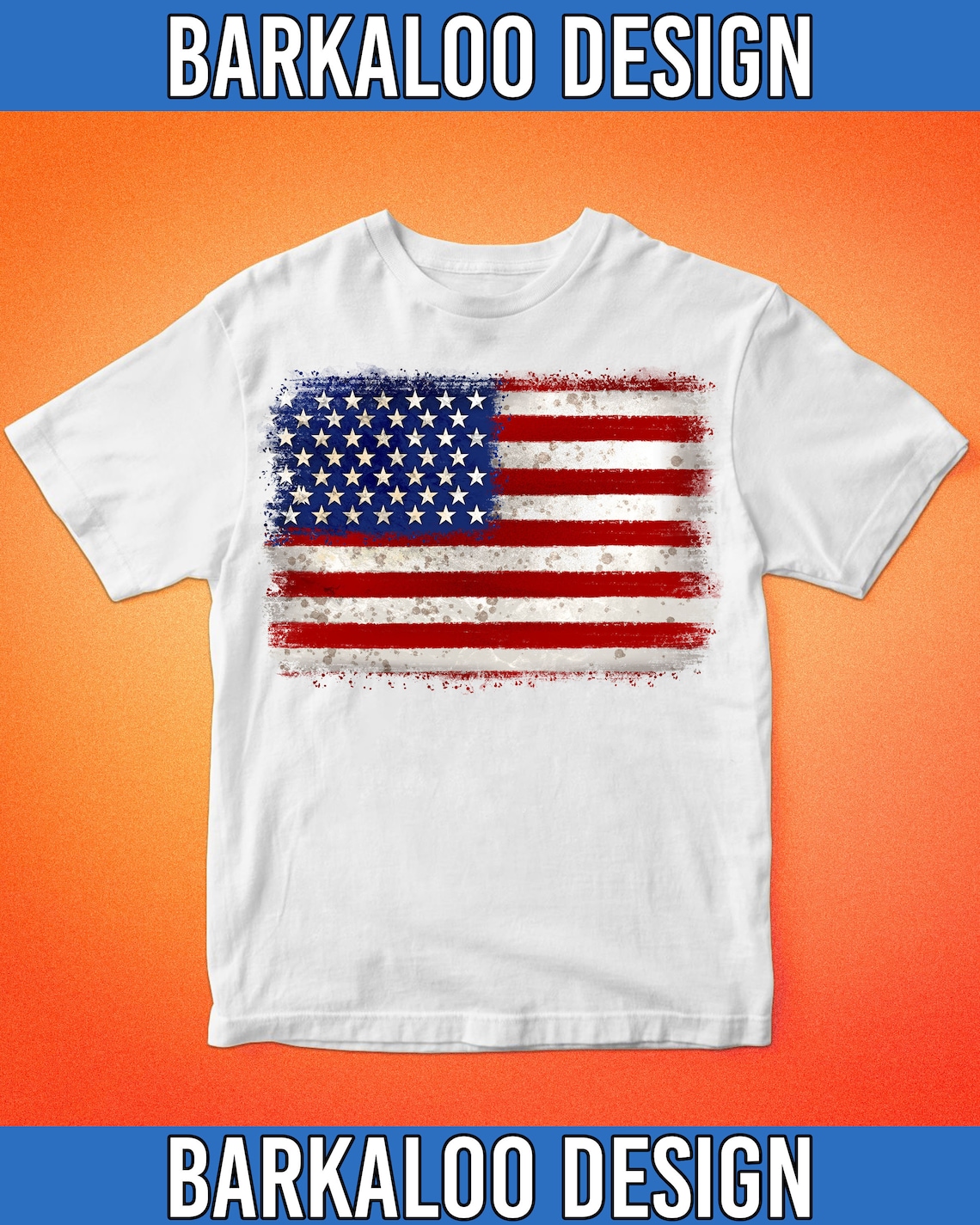 Distressed American Flag Background PNG Sublimation Design, US Flag ...