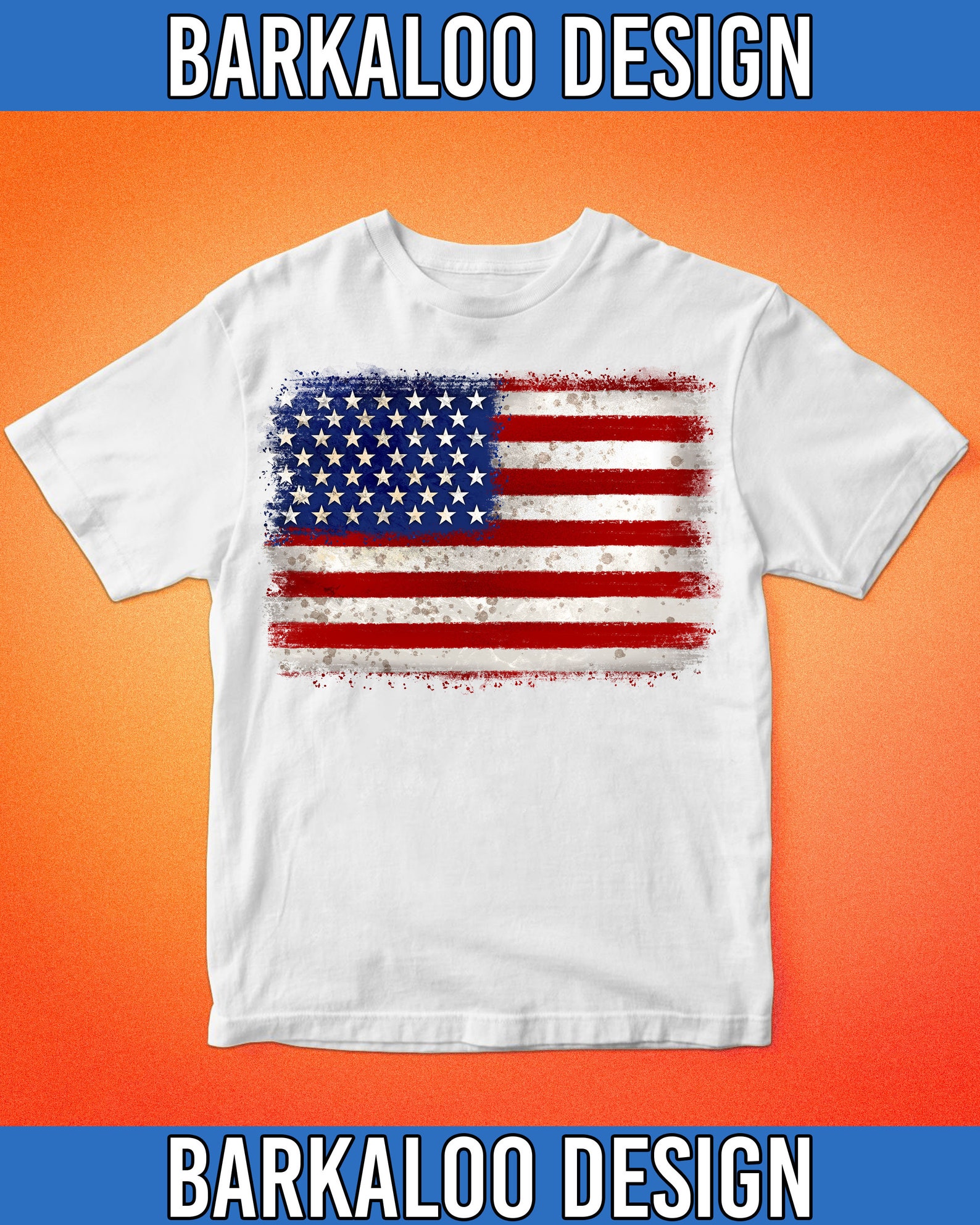 Distressed American Flag Background PNG Sublimation Design, US Flag ...