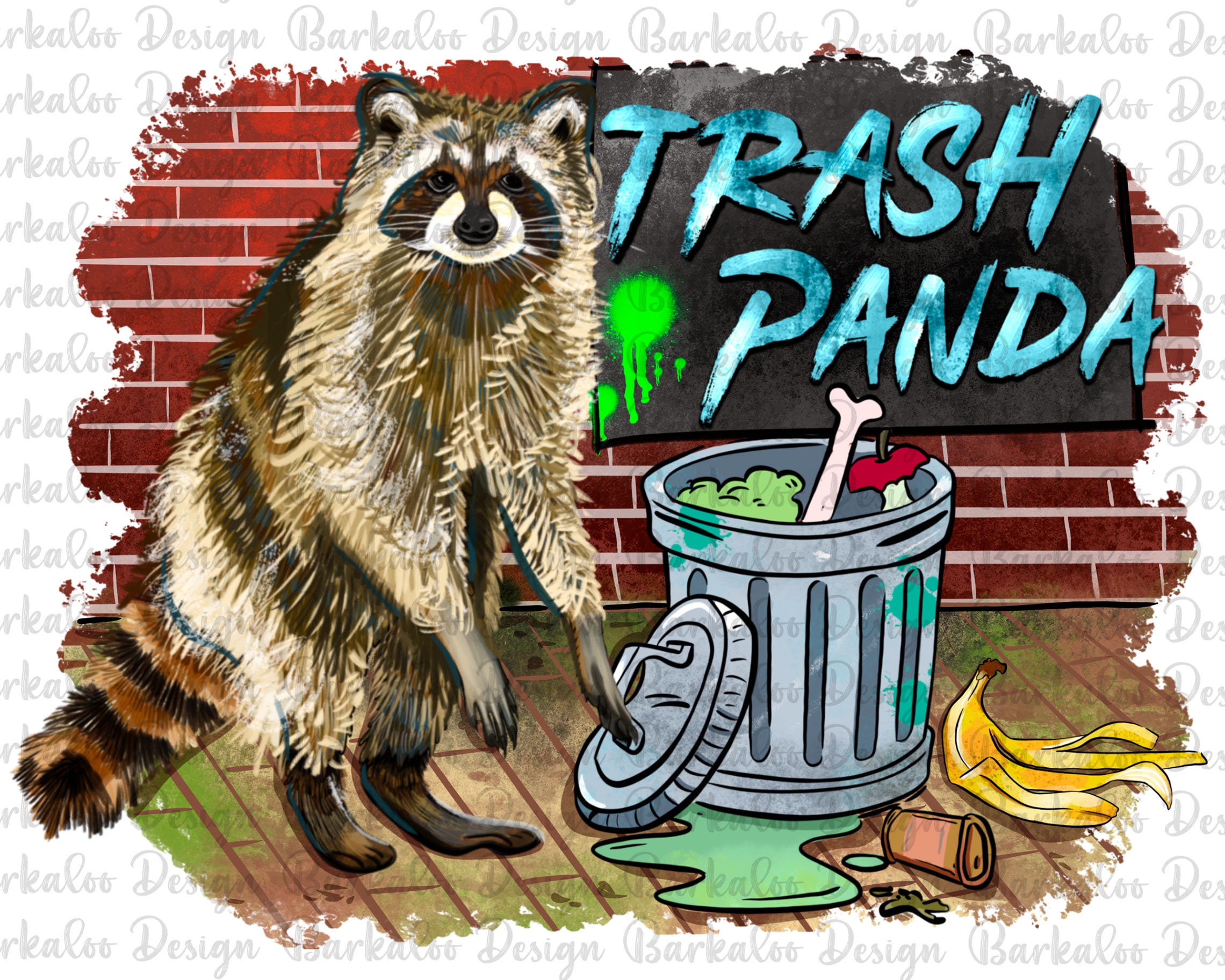 Raccoon Trash Panda Png Sublimation Design Raccoon Png Trash - Etsy
