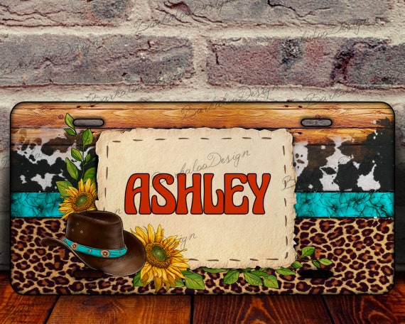 Custom Name License Plate Png Sublimation Design License - Etsy