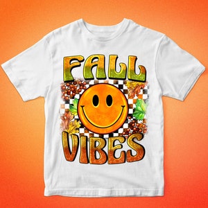 Fall Vibes Smiley Face Png Sublimation Design, Fall Vibes Png, Smiley ...