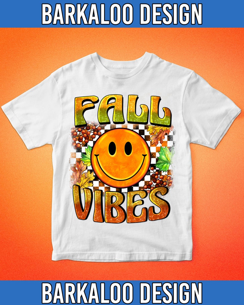 Fall Vibes Smiley Face Png Sublimation Design Fall Vibes Png - Etsy