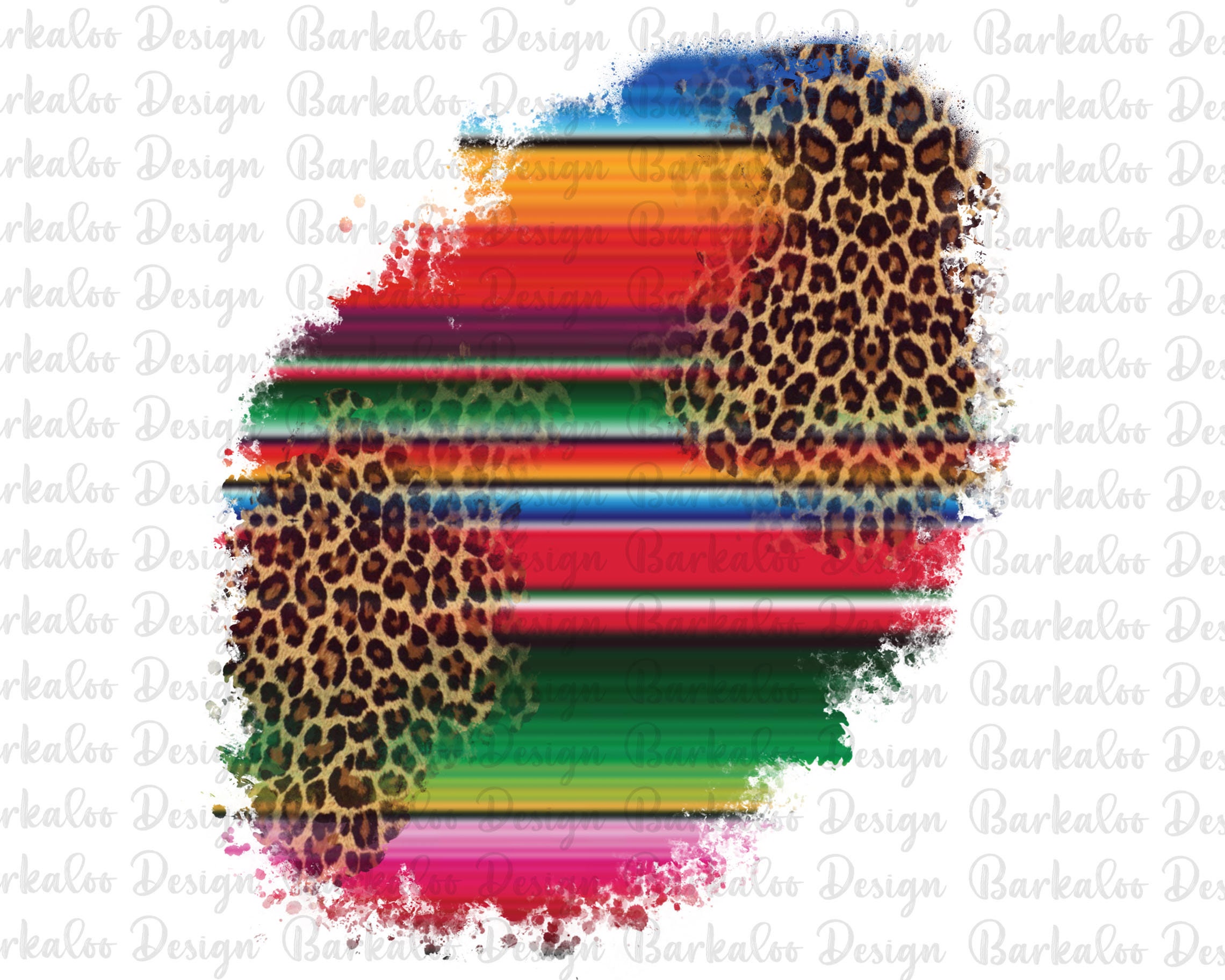 Serape Leopard PNG Patch Bundle Sublimation Design Serape - Etsy