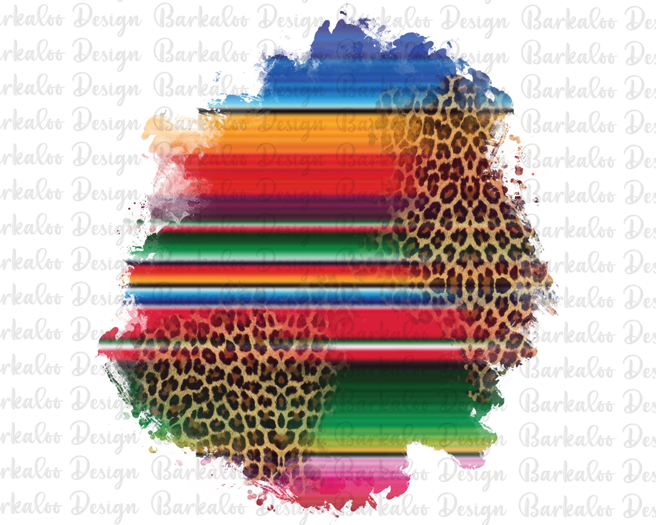 Serape Leopard PNG Patch Bundle Sublimation Design Serape - Etsy